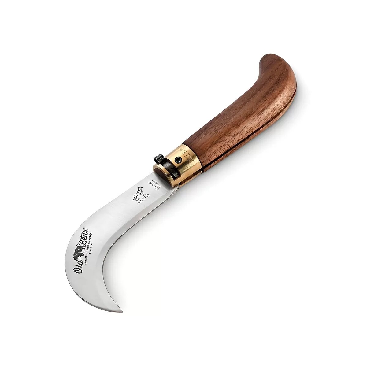 Нож складной Antonini Old Bear Pruning S, сталь 1.4060, Satin, орех