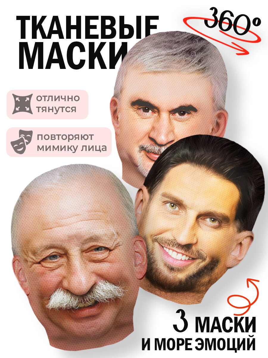 Набор масок знаменитостей
