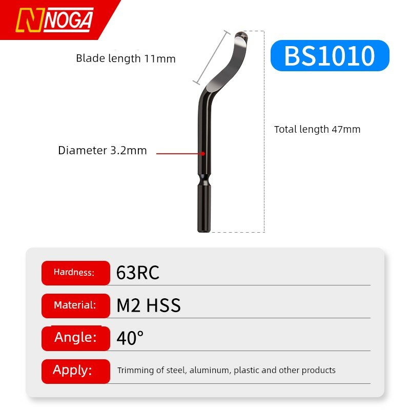 NOGA BS1010 Заменяемые лезвия для стрижки, 10 шт. в упаковке для профессиональных машинок