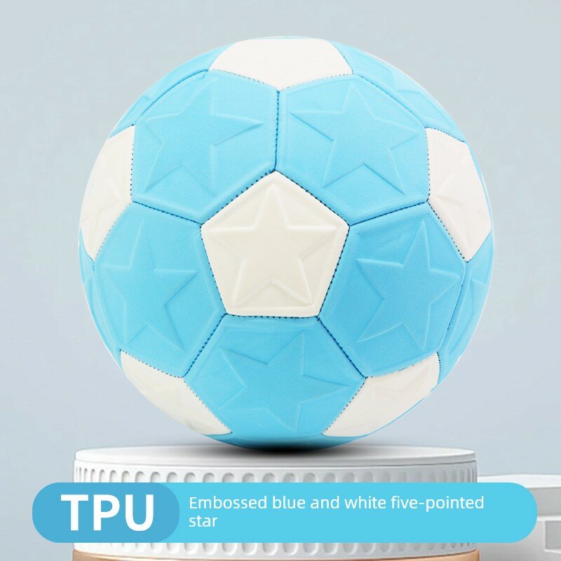 Футболка TPU сине-белая с рельефным узором размер 5 для тренировок, прочная и мягкая