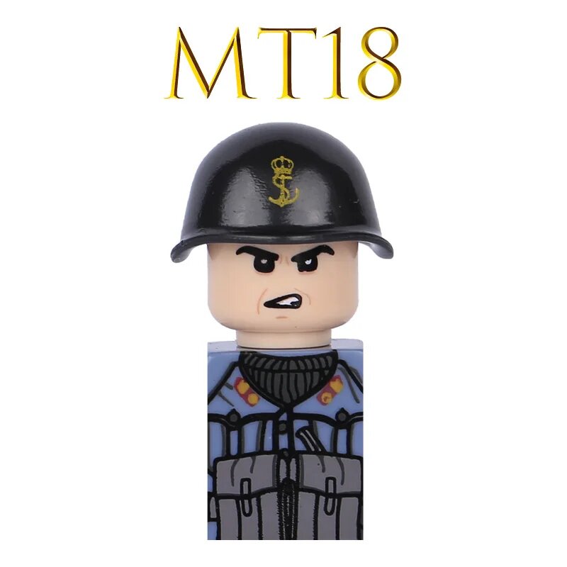 Минифигурка WW2, темно-синий, B19-41-2