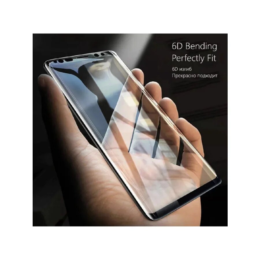 9D закаленное стекло с полным покрытием для Samsung Galaxy S8 S9 Note 8 9, полностью Black-Galaxy S8