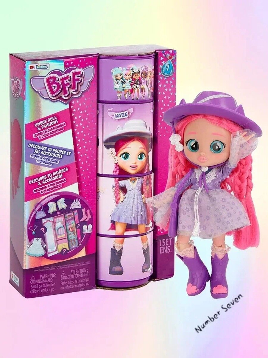 BFF Katie Модная кукла с более чем 9 сюрпризами, включая наряд и аксессуары