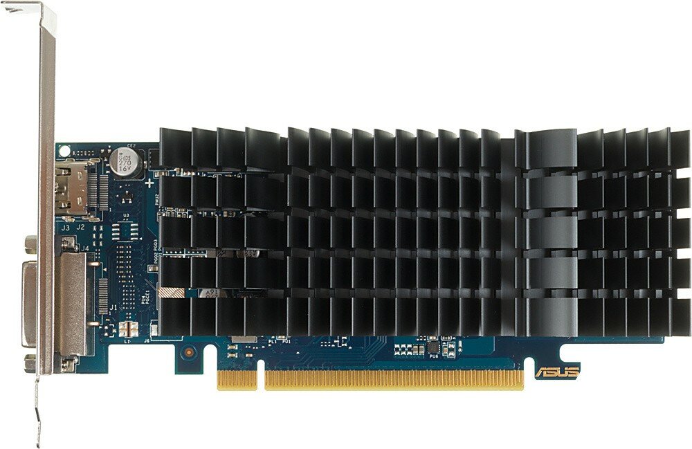 Видеокарта ASUS NVIDIA GeForce GT 1030 GT1030-SL-2G-BRK 2ГБ GDDR5, Low Profile, Ret