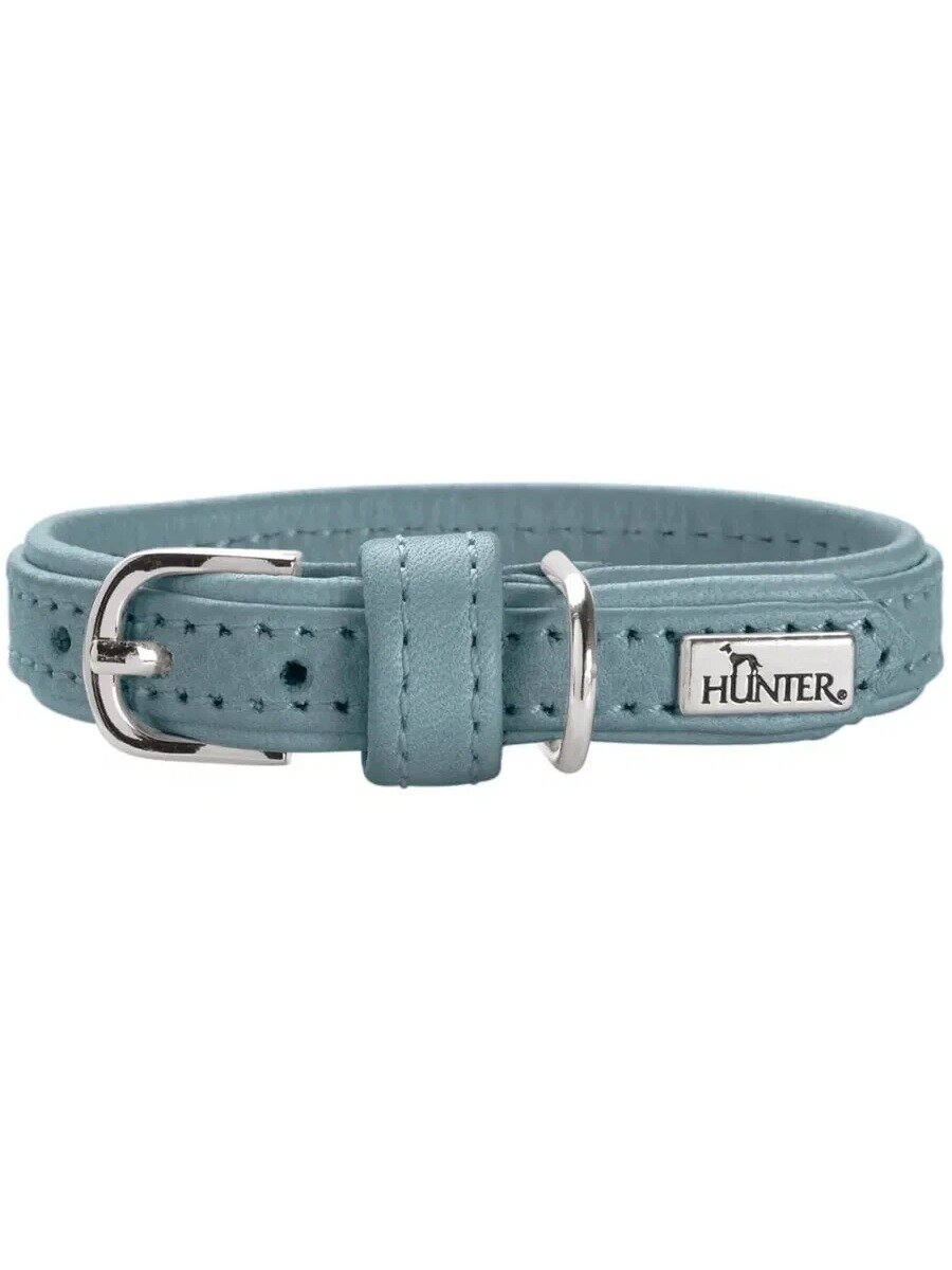 Ошейник для собаки Hunter кожаный Leder Soho Mini, Синий, 21 см стандартный вариант модели