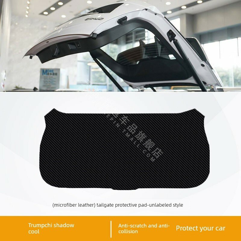 Коврик для задней двери GAC Trumpchi Yinku - из премиальной кожи с карбоновым рисунком без логотипа, защита салона