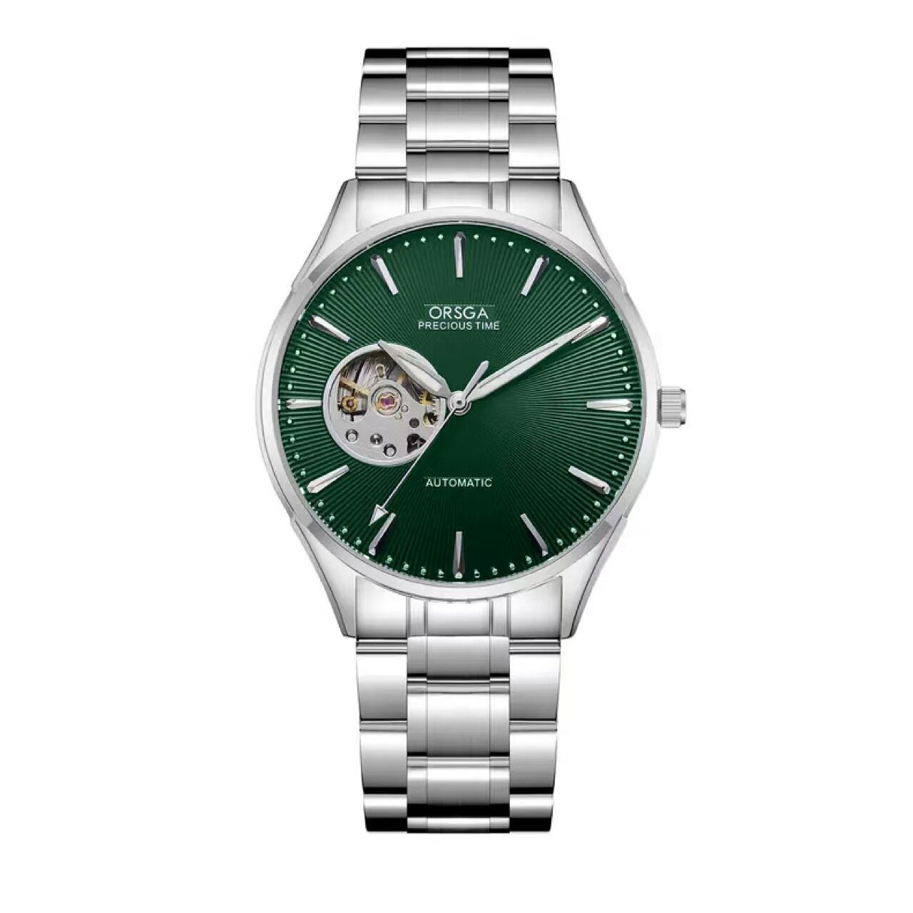 Мужские механические часы ORSGA Skeleton Business Automatic Mechanical Watch: простые и стильные механические наручные часы