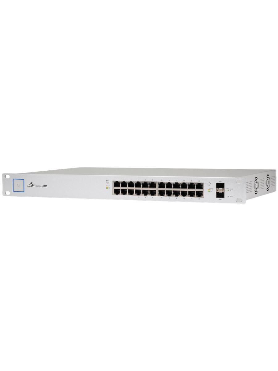 Коммутатор Ubiquiti US-24-250W(EU) 24G 2SFP 24PoE+ управляемый, светло-серый