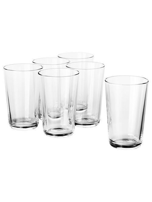 IKEA Стакан 450 мл 6 шт прозрачный-