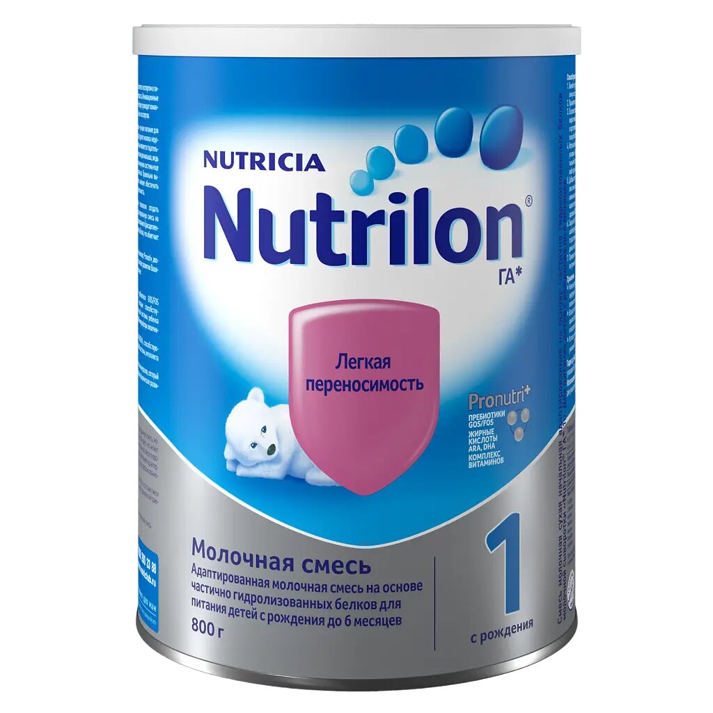 Nutricia Нутрилон 1 ГА Pronutri+ Сухая молочная смесь 0+ 800 г 1 шт
