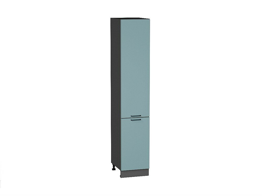 VVT Шкаф пенал с 2-мя дверцами Флэт Graphite, Grey-green In 2S, 2140, 400 В*Ш*Г 2132*400*574, фасад ЛДСП Grey-green In 2S, корпус Graphite Grey-green In 2S