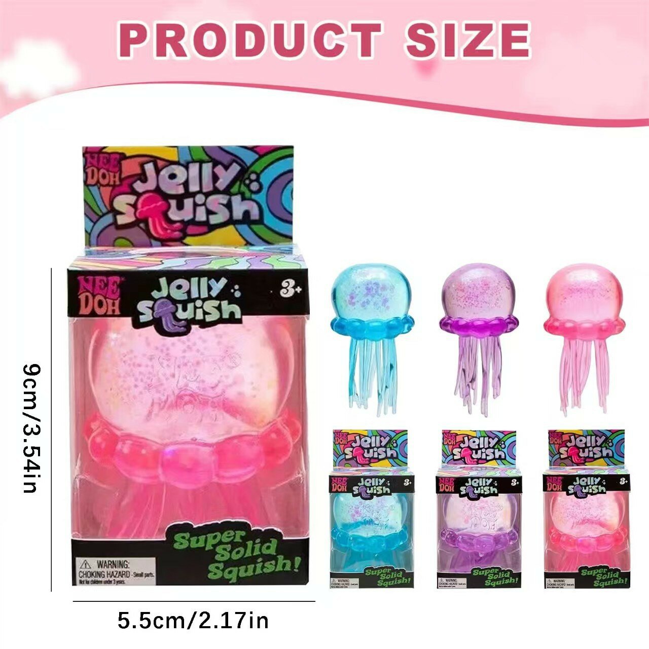 Фиолетовая медуза игрушка-антистресс Squishy, мягкая игрушка, производство Гуандун, фиолетовый цвет