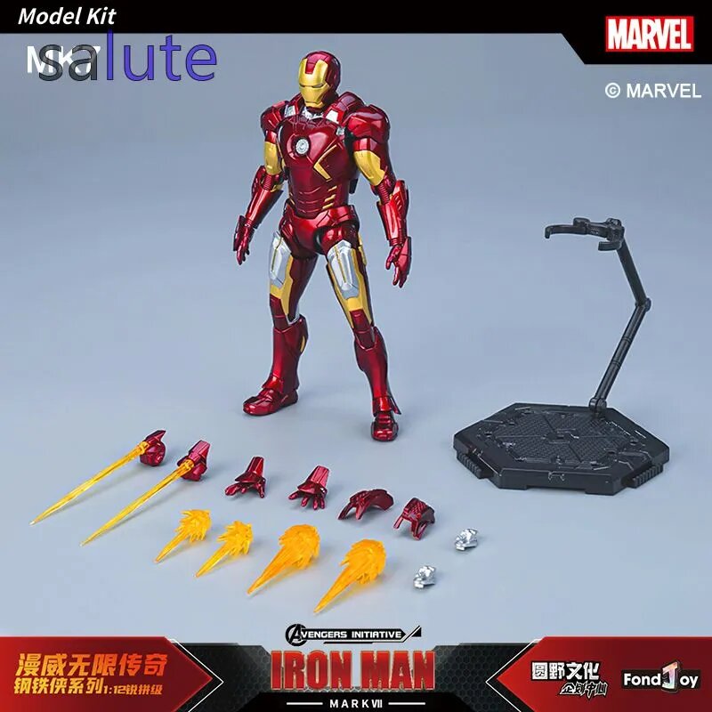 Эксклюзивный конструктор Fondjoy Marvel 1/12 Mecha MK VII Iron Man из серии Infinity Saga для мобильного соединения блоков