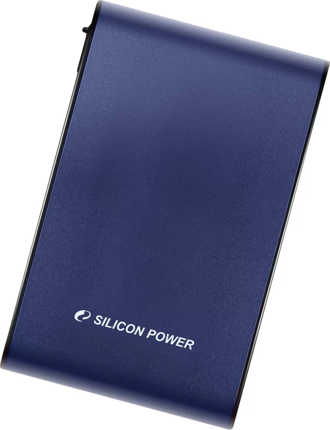 Silicon Power 1 ТБ Внешний жесткий диск Armor A80 (SP010TBPHDA80S3B), Металл, синий