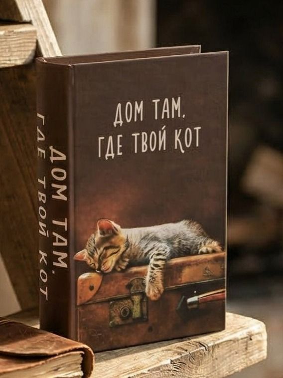 Ключница настенная "Мягкий кот" 6 крюч. 1 шт