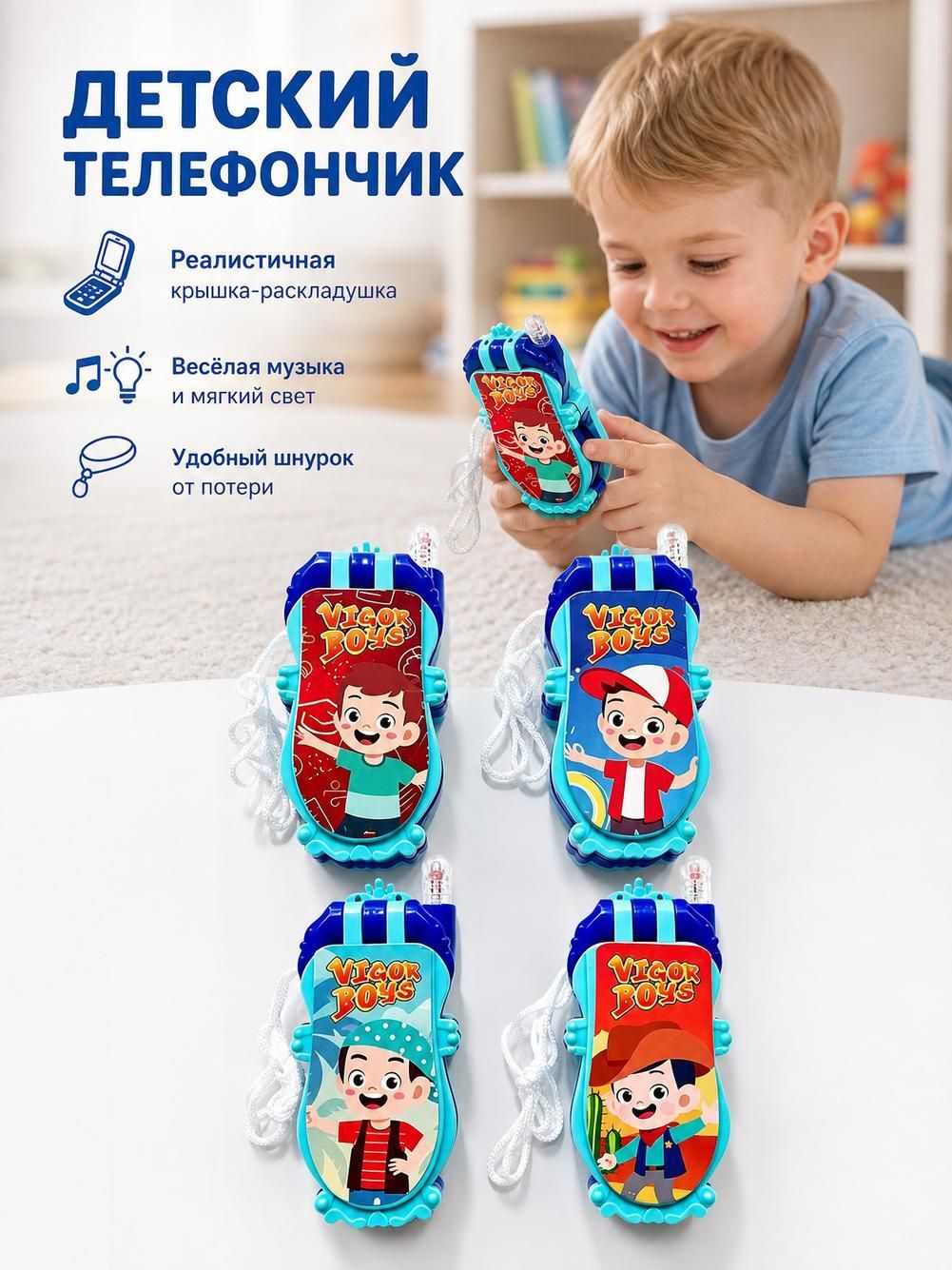 1 шт. мультяшный игрушечный мобильный телефон, аксессуары для куклы