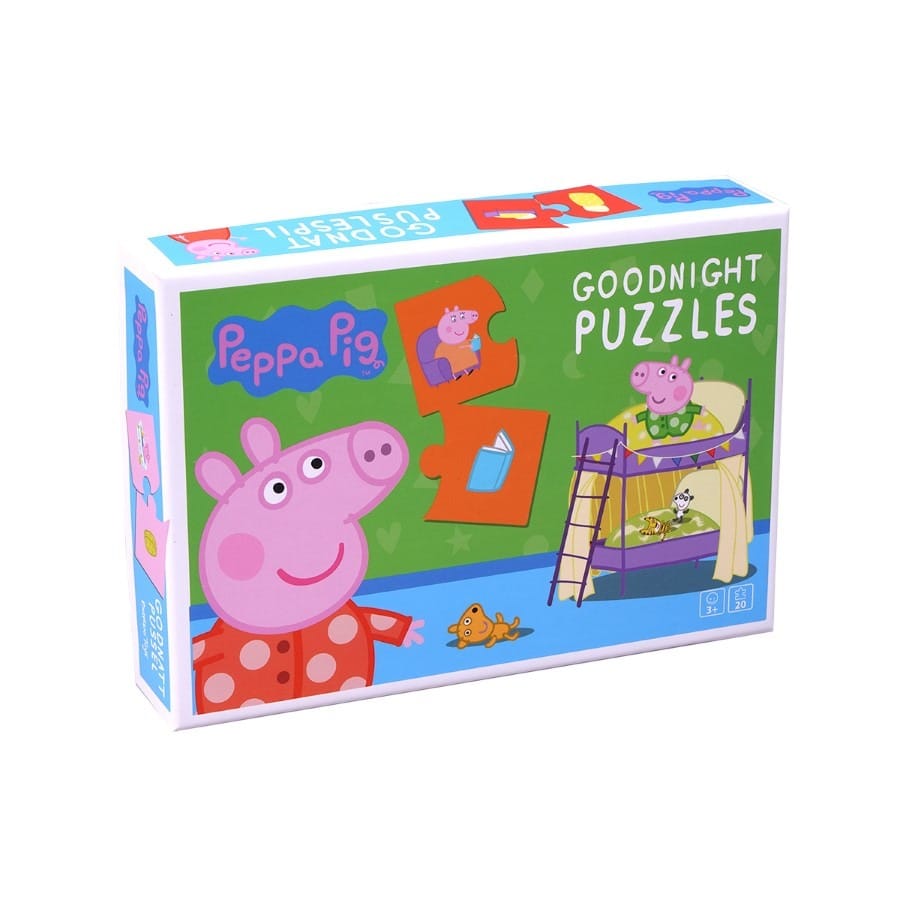 Пазл Barbo Toys Свинка Пеппа, пазл на ночь, 10 пазлов для детей