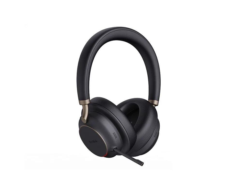 Беспроводная Bluetooth-гарнитура Yealink BH76 Plus UC Black USB-A, зарядка Qi, HD звук