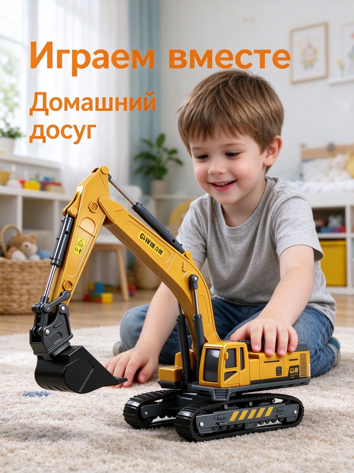 Экскаватор игрушка Сплав