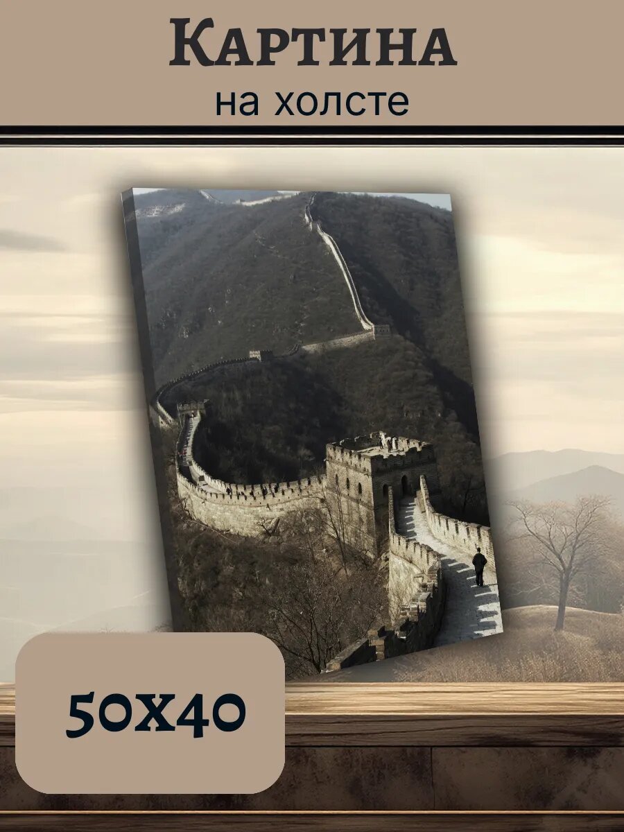 Картина Постер Китай China 40x50 великая стена