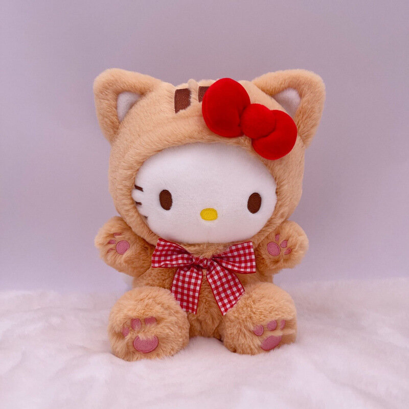 8-дюймовая мягкая игрушка КТ зимний мяу коричневая Sanrio оригинал игрушка