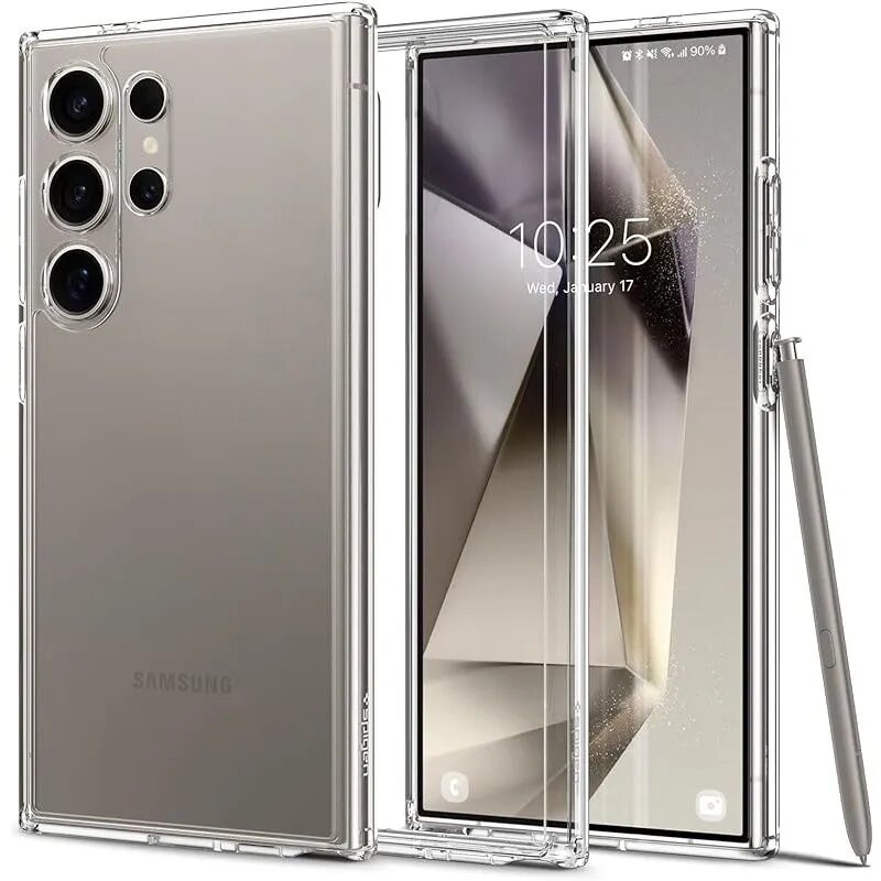 Чехол для мобильного телефона Spigen Samsung Galaxy S24 Ultra Ultra Hybrid military с защитой от пожелтения защитный чехол