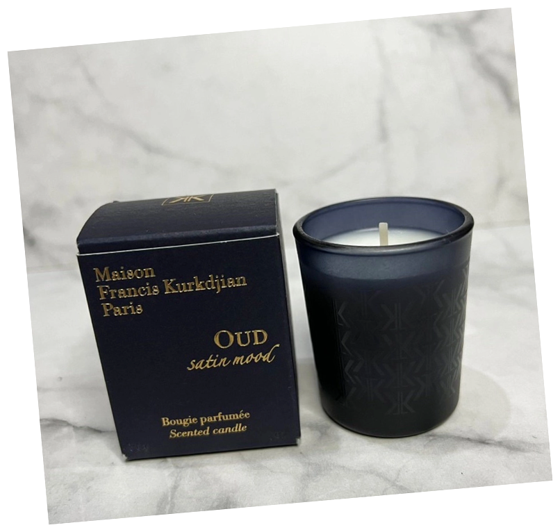 Свеча Oud Satin Mood Maison Francis Kurkdjian 30 гр - парфюмированная / Уд Сатин Муд