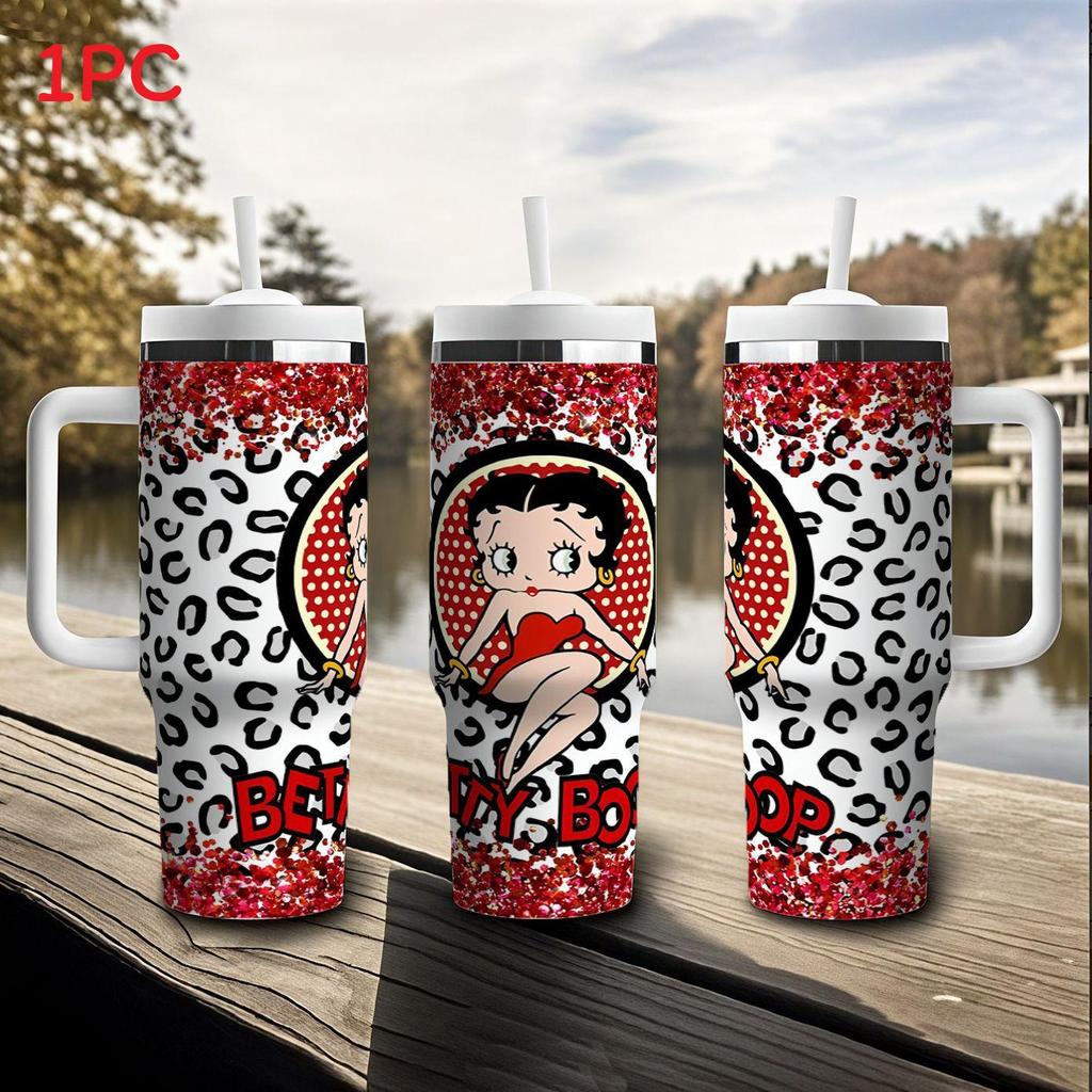 Термос Betty Doll 40oz с нескользящей базой для офиса и прогулок стиль а
