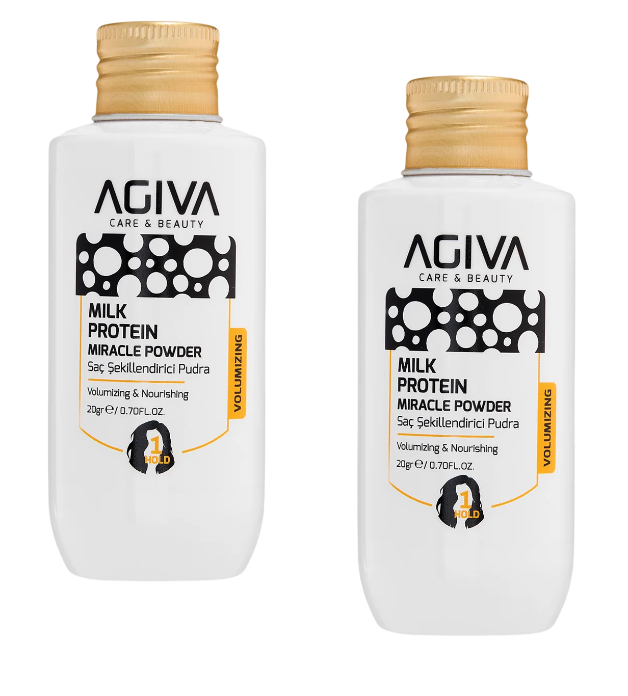 Пудра Аgİva для волос milk protein amino complex pro care haİr stylİng powder 20гр 2шт