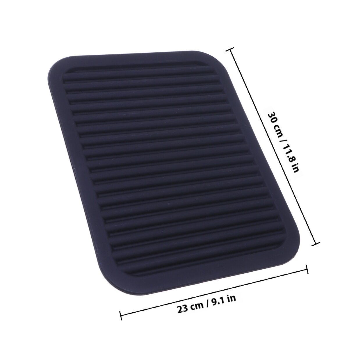 Коврик Для Кухни Из Силикона Антипригарный Размер 30.00X23.00X0.60 Cm Цвет Black