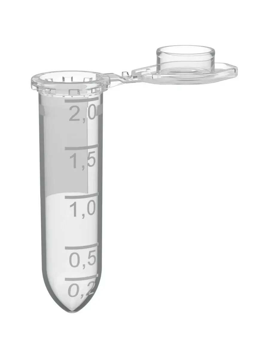Комплект микроцентрифужных пробирок 2мл, 500 шт.