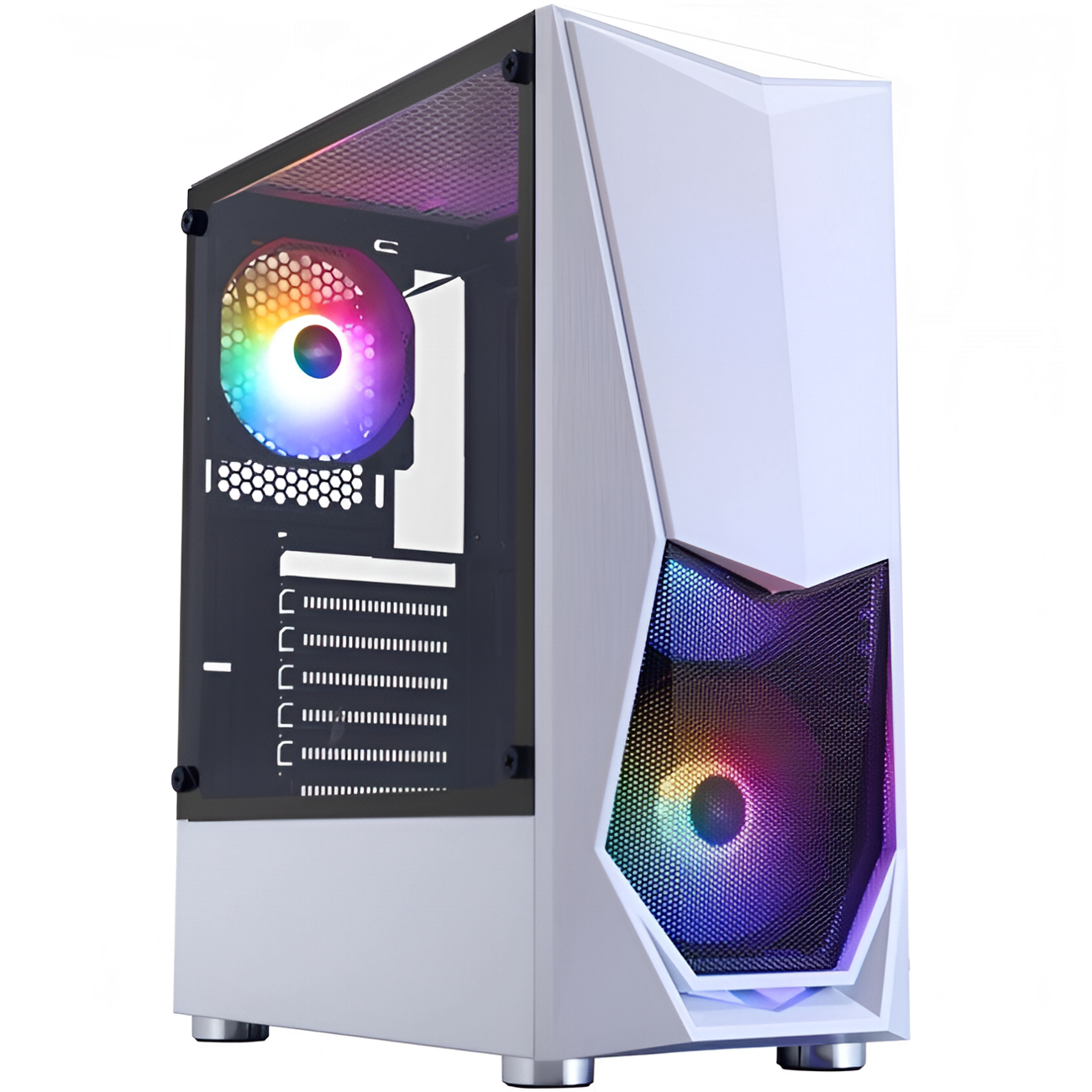Корпус Midi-Tower 1STPLAYER DK DK-3, FRGB, ATX, белый (DK-3-WH-4F1)