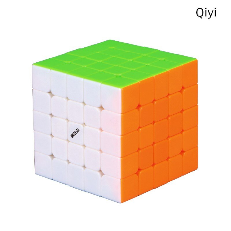 QiYi Популярный Магнитный 5x5 Цветной Скоростной Куб для Соревнований