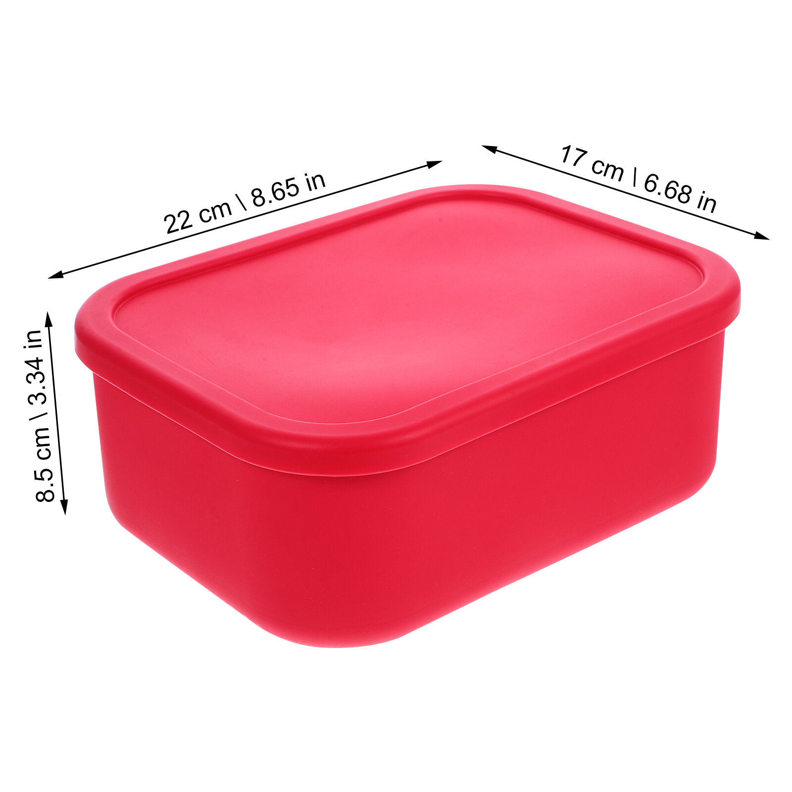 Контейнер Для Еды Из Силикона Крышка Переносной Хранение Продуктов 22.00X17.00X8.50CM