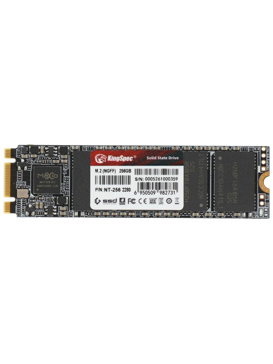 KingSpec 256 ГБ Внутренний SSD-диск , M.2, PCI-E 3.0 (NT-256)