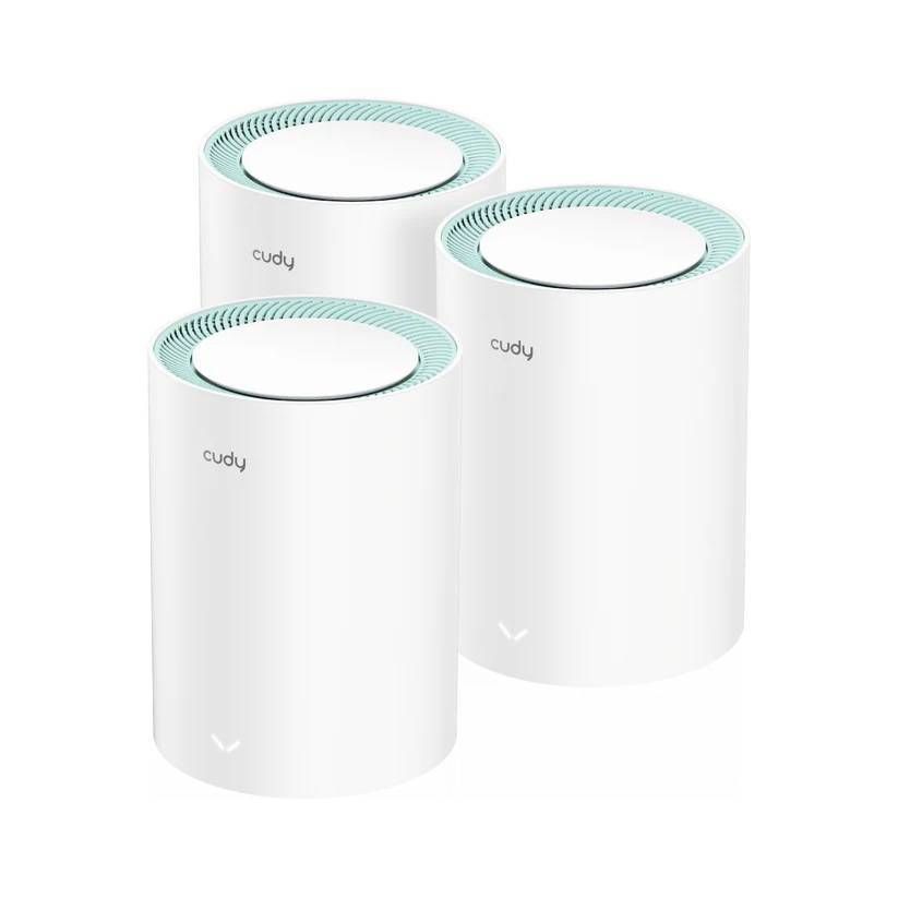 Бесшовный Mesh роутер Cudy M1500 (M1500(3-PACK)) AX1500 10/100/1000BASE-TX (упак:3шт)