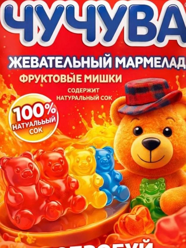 Мармелад жевательный "чучува" с натуральным соком