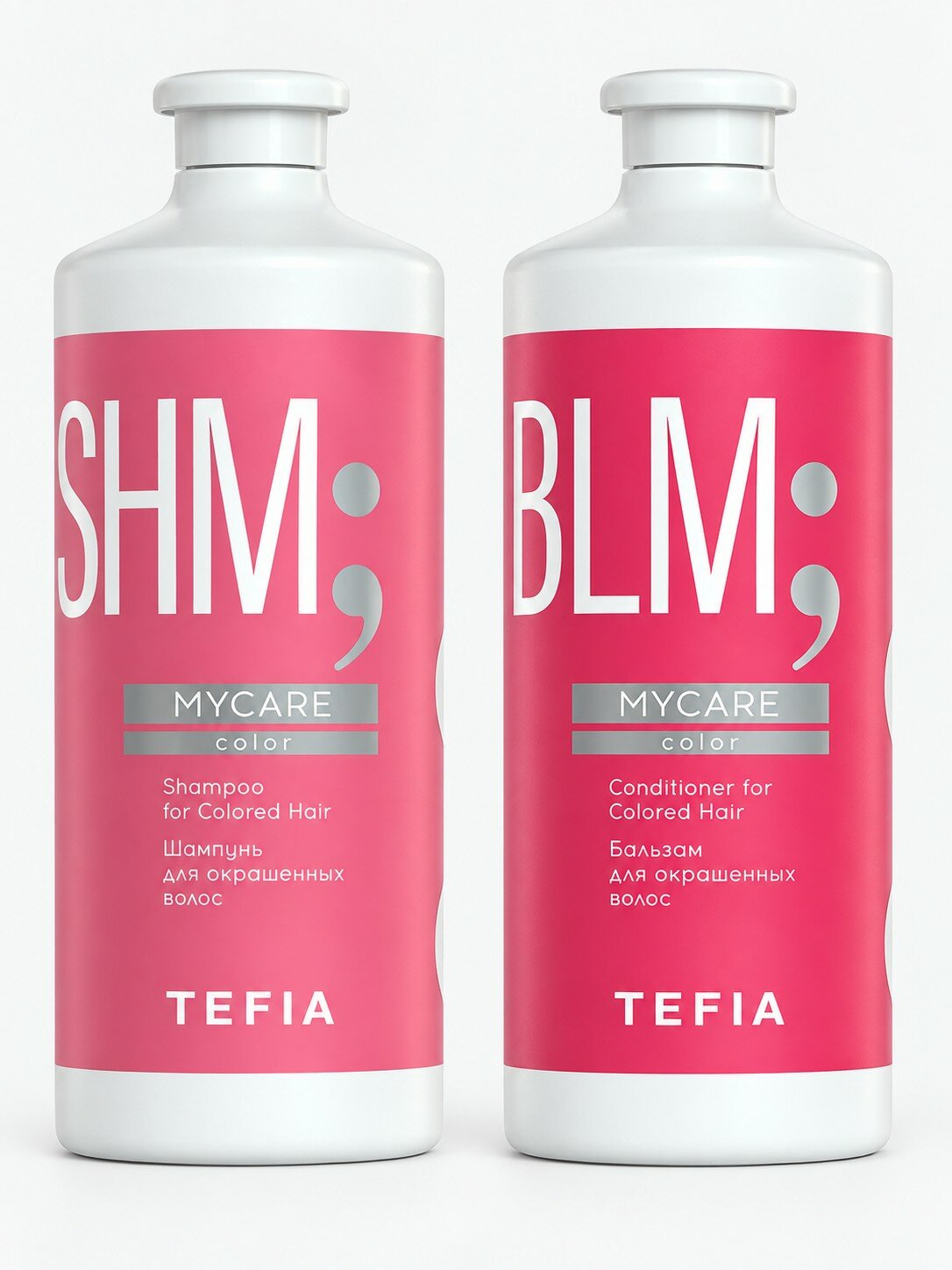 TEFIA MYCARE COLOR Набор для окрашенных волос, шампунь + бальзам 2×1000 мл, без коробки