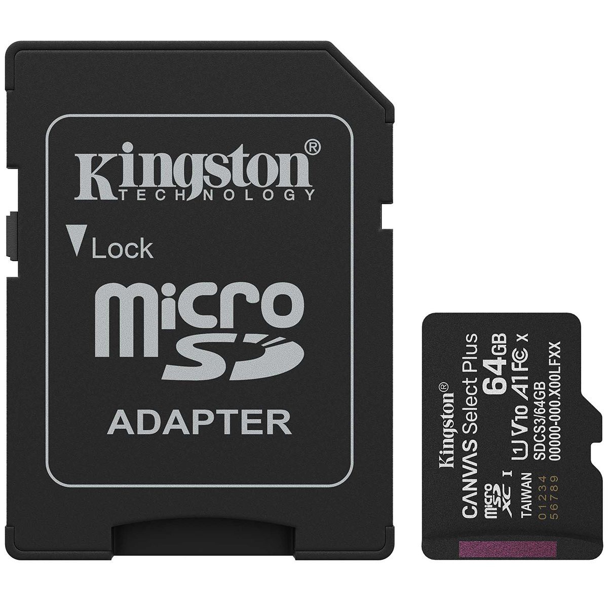 Карта памяти Kingston microSDXC 64GB Canvas Select Plus SDCS3/64GB