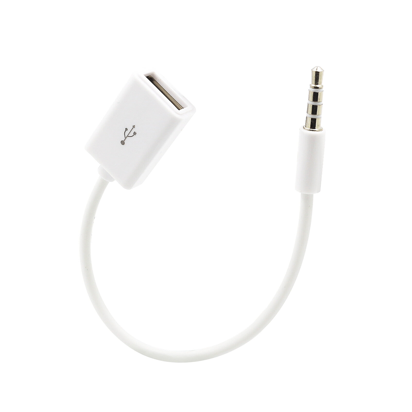 Кабель 3.5 мм AUX Male к USB Female для устройств с AUX