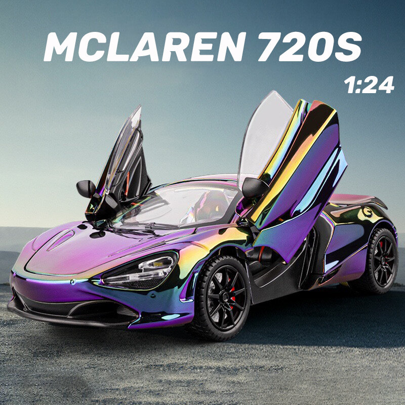Металлическая игрушечная машина, Mclaren 720S масштаб 1:24