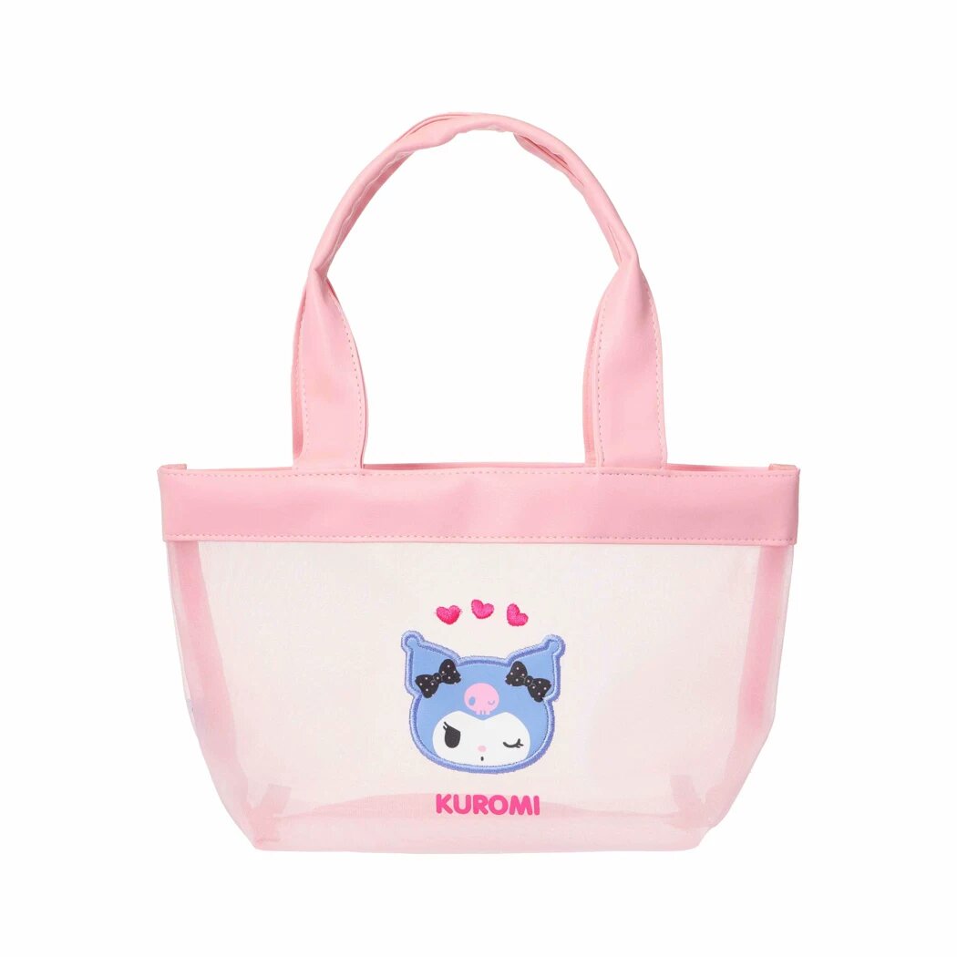 Сумка-тоут MINISO Sanrio из сетчатой ткани, сумка для обедов, милая студенческая сумка-тоут Cinnamoroll Сетчатая
