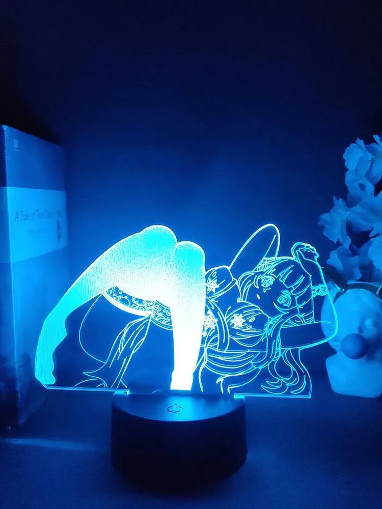 Фигурка аниме сексуальная девушка 3D аниме лампа