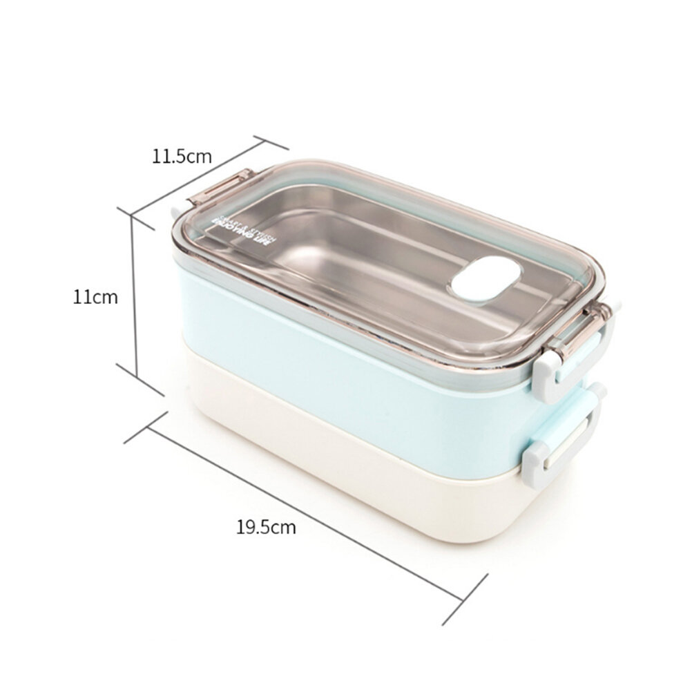 Коробка Для Обеда Из Нержавеющей Стали 304 С Двойным Слоем 1600ML Multi Цвет
