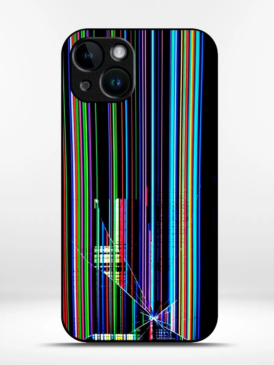 Чехол на iPhone 14 Plus Экран с трещиной