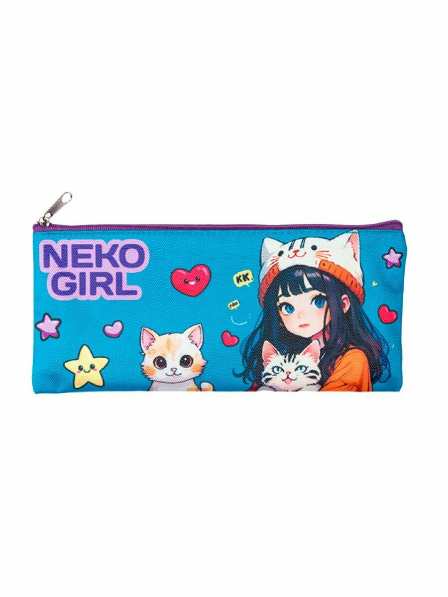 Пенал-косметичка на молнии NekoGirl