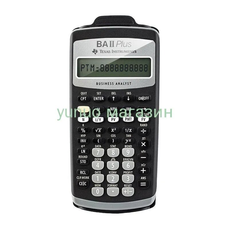 Финансовый калькулятор TI Texas Instruments baii plus CMA Financial frm Экзамен CFA Студенческий научный калькулятор
