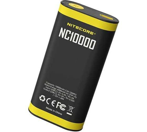 Power Bank NITECORE NC10000 с запасным фонариком