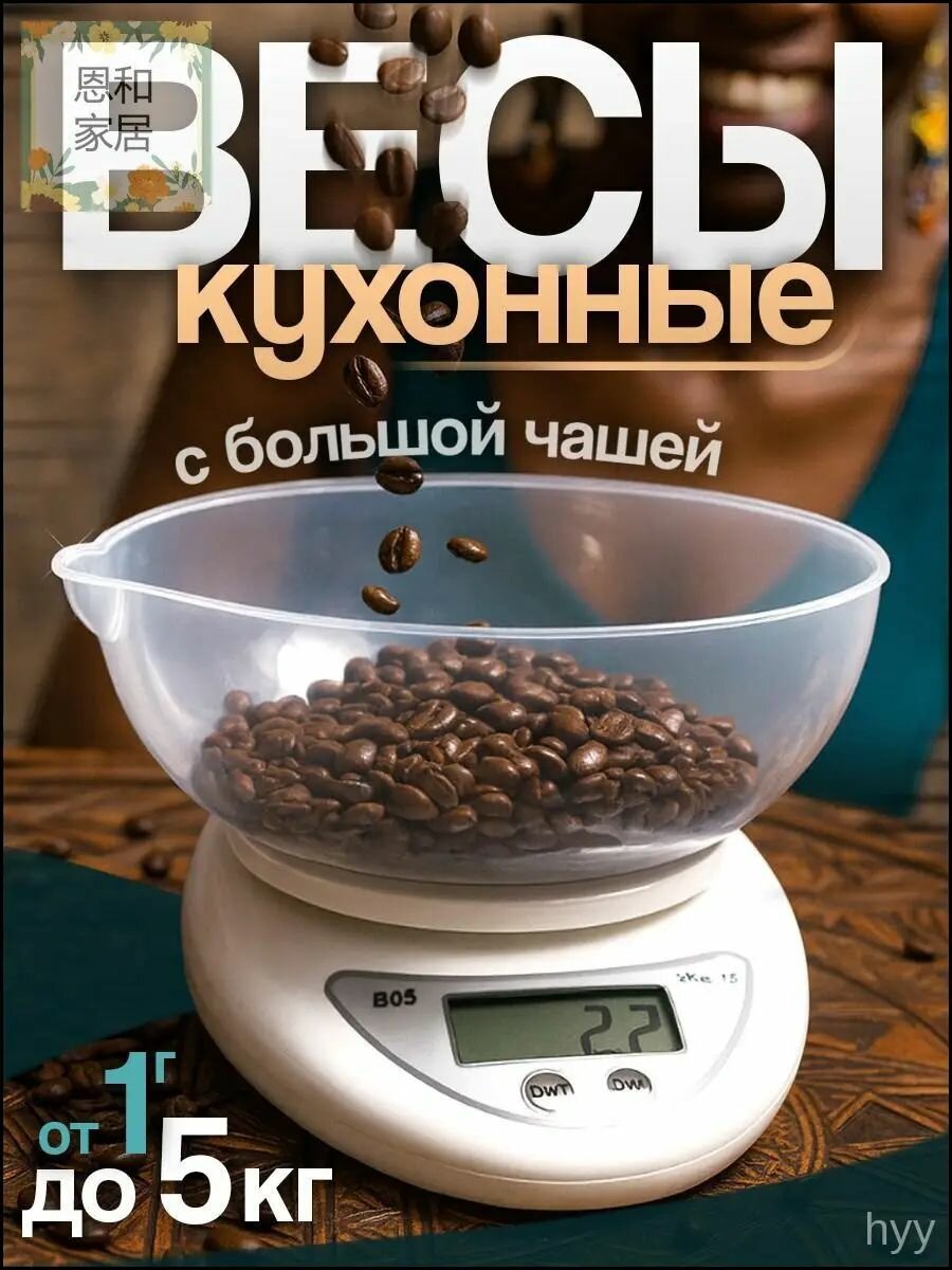 Электронные кухонные весы, прозрачный
