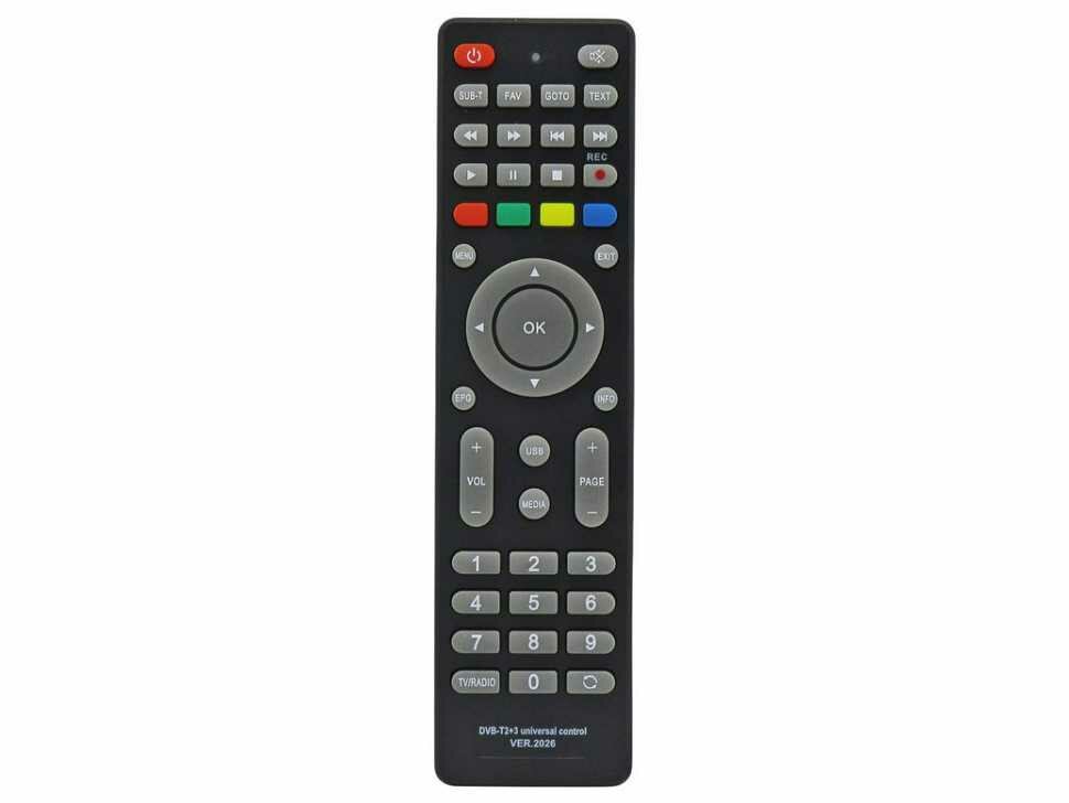 Пульт универсальный для ресивера DVB-T2+3 VER.2026 Huayu